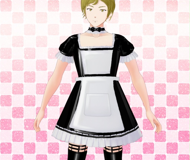 Maid Dress for Masc/Males VRoid - battynator-store - BOOTH