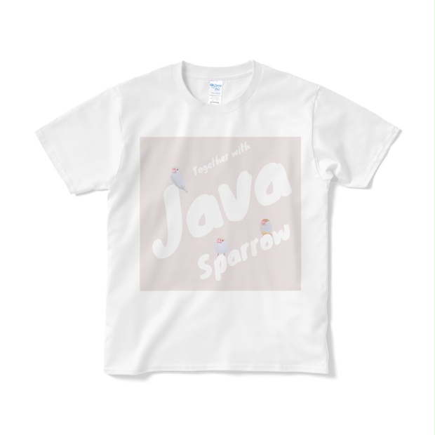 【短納期】 Java Sparrow ロゴに乗った3羽Tシャツ - ゆうみん - BOOTH