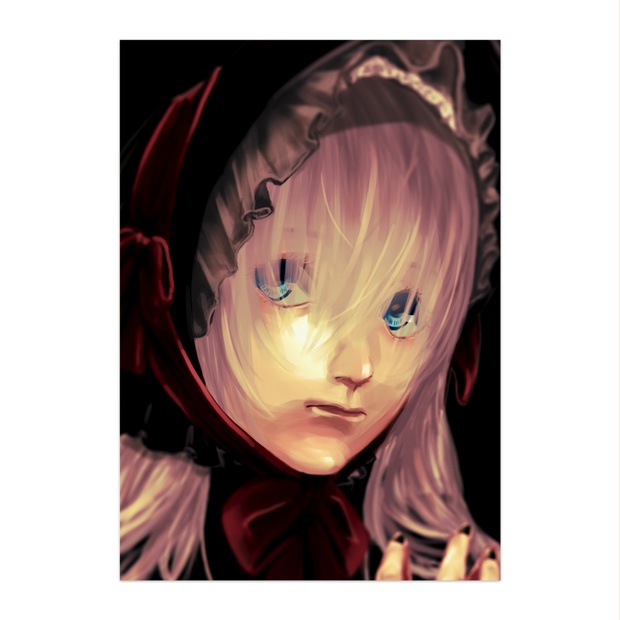 黑と赤と少女ポスター - kuroima - BOOTH