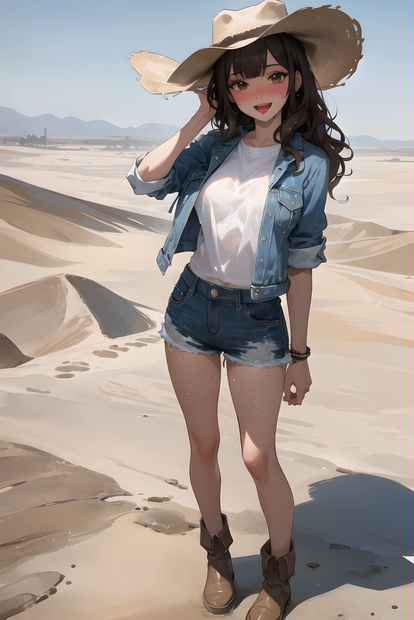 砂漠のKeiちゃん37枚 - AI 男の娘 Keiの生態 - BOOTH