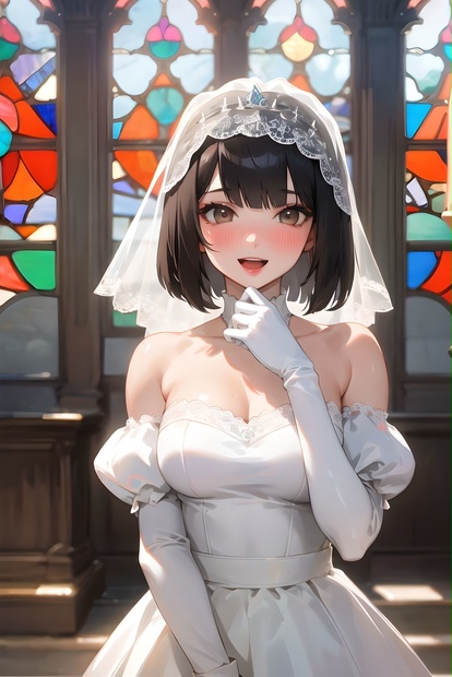 ウェディングドレスのKeiちゃん130枚 - AI 男の娘 Keiの生態 - BOOTH