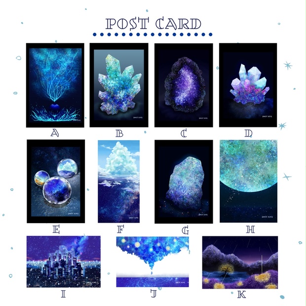 ポストカード【COMITIA124】 - Blue Bloom - BOOTH