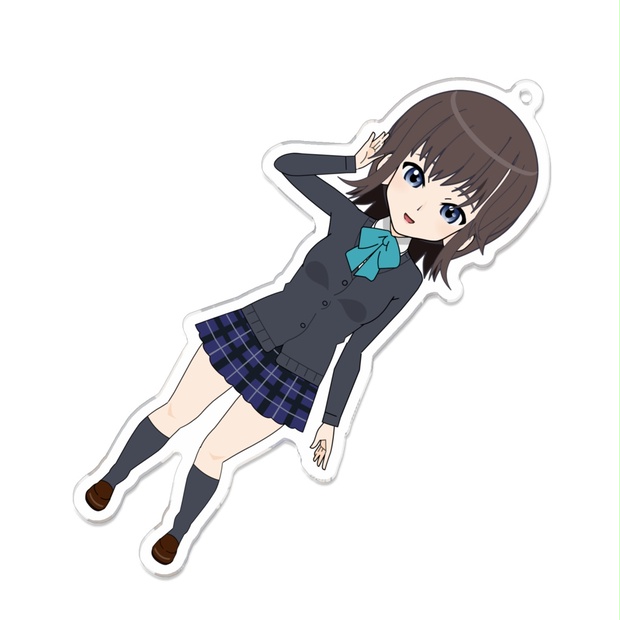 オリ娘 D02(メガネなし) ミニ絵 アクリルキーホルダー - BG.Aster - BOOTH