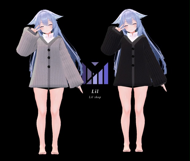 【VRChat向け販売3Dモデル】「kikyo_Cloth」 - Lil_shop - BOOTH