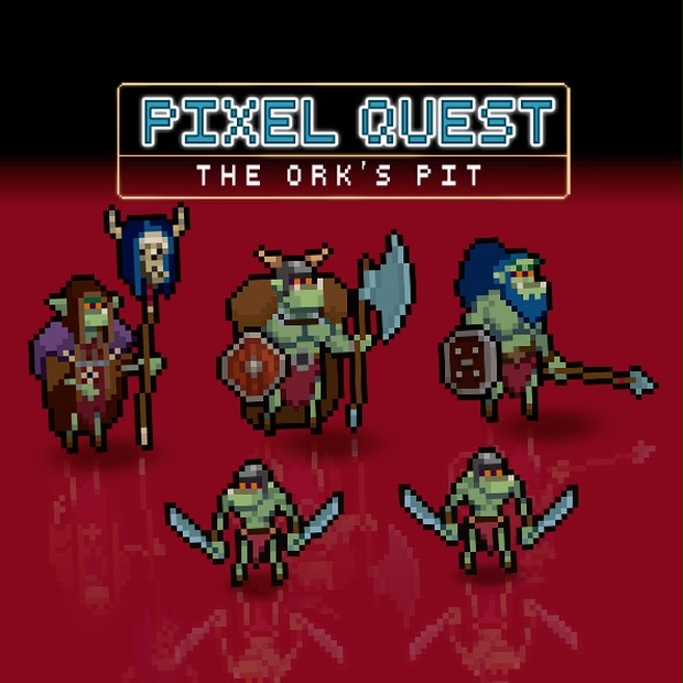 2Dピクセルクエスト 第5巻 - オークの坑道 - 2D Pixel Quest Vol.5 - The Ork's Pit - barely apes - BOOTH