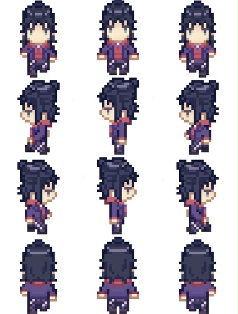 【ピクスク用アバター】土筆高校制服 莇 九門 - violet blue* - BOOTH