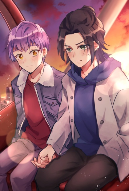 莇九ポストカード＆SSセット - violet blue* - BOOTH