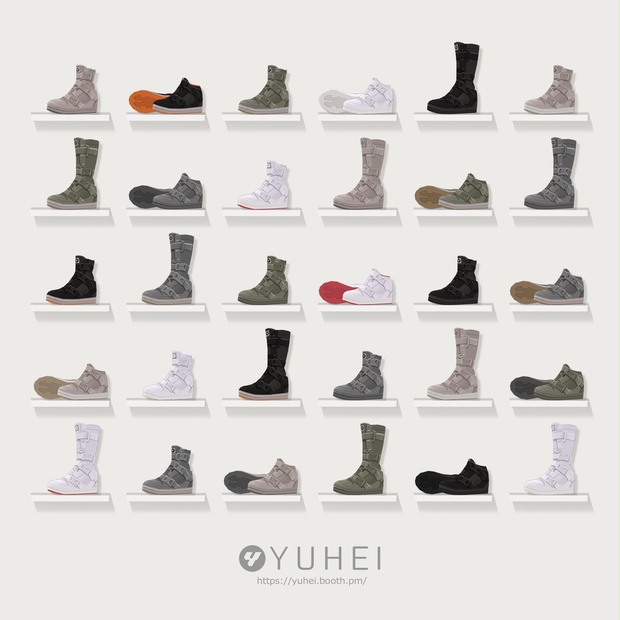 【VRoid】TACTICAL BOOTS【VRoid β & stable ver.】 - MaisonY - BOOTH