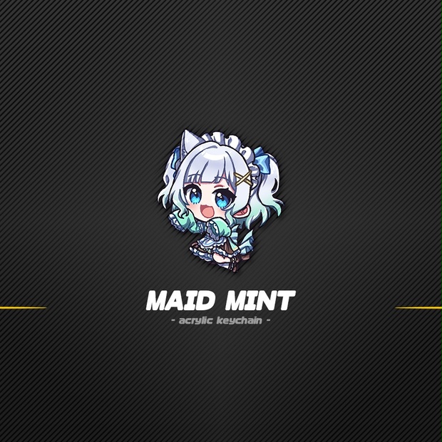 Maid Mint Fantome Keychain - FPSMOE - BOOTH