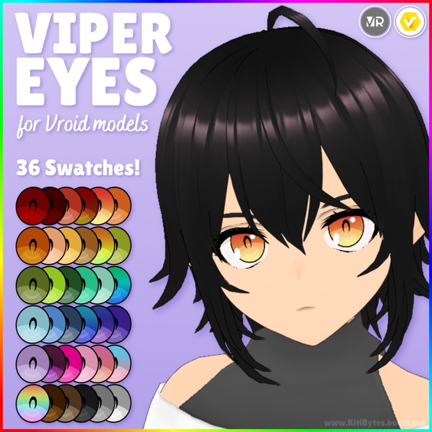 Viper Eyes Pack for Vroid Models (VRoid Studio) - KitiBytes - BOOTH
