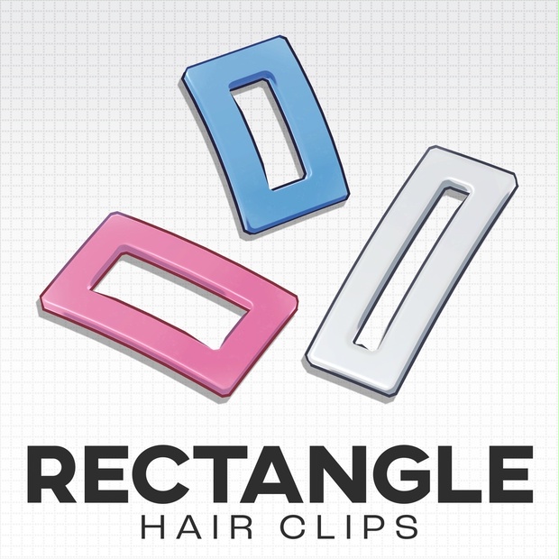 Rectangle Hair Clips - DELTAWERKZ - BOOTH