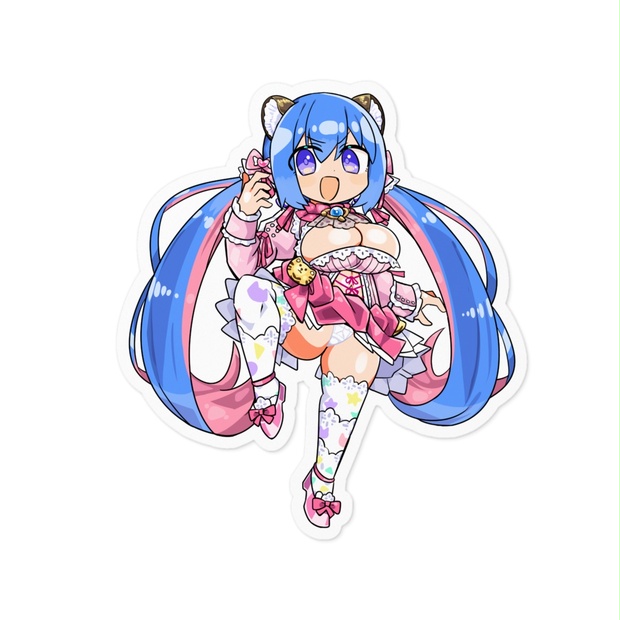 ステッカー-4周年 - 甘神恋虎（あまがみ ここ）Vtuber - BOOTH