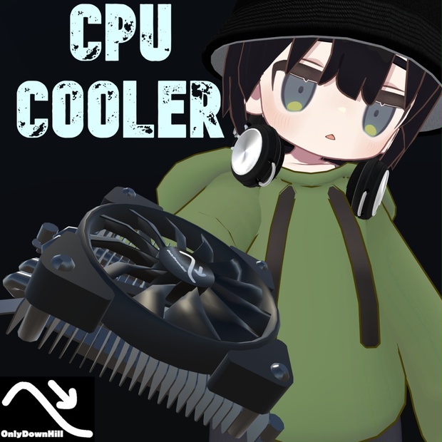 『とりあえず頭冷やそうか』OnlyDownhill AvalancheCPUクーラー RGB、ファン回転のanimation付属 ...