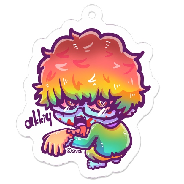 「akkiy（ゾンビ）」のアクリルキーホルダー - akkiygames - BOOTH