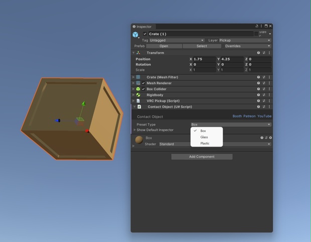 Contact - Collision and Footstep Sounds | VRChat Prefab - Vowgan VR - BOOTH