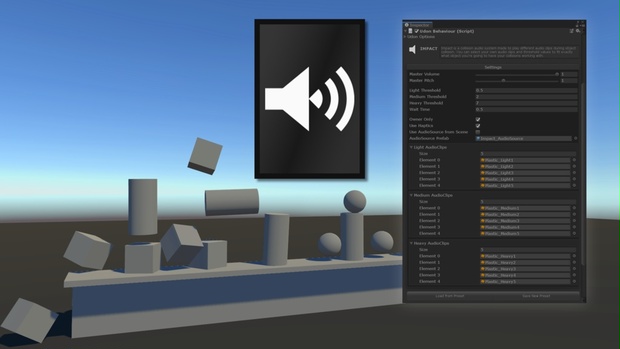 IMPACT - Collision Sounds | VRChat UdonSharp Prefab - Vowgan VR - BOOTH