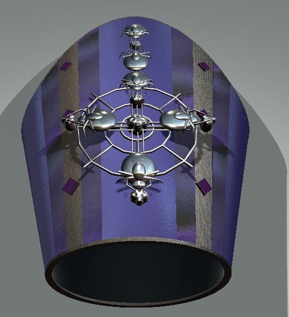 Papa Ghost Pope Hat - ClubLuckyVr - BOOTH