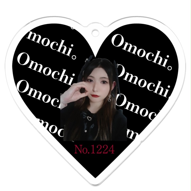 おもち。アクリルキーホルダー(ハート) - One! Life with Omochi。 - BOOTH