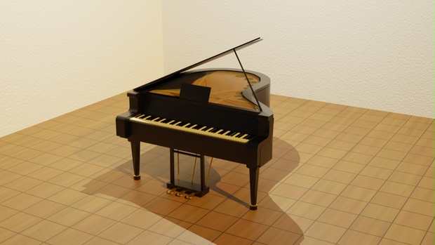 [3Dモデル] ピアノ - Ryo-ta - BOOTH