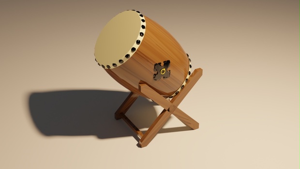 [3Dモデル] 和太鼓【和楽器シリーズ】 - Ryo-ta - BOOTH