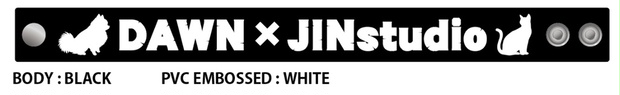 DAWN×JINstudioコラボラバーバンド【BLACK】 - JINstudioグッズ - BOOTH