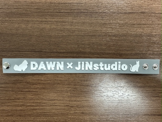 DAWN×JINstudioコラボラバーバンド【GREY】 - JINstudioグッズ - BOOTH