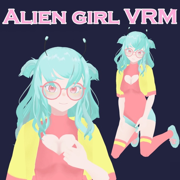 Alien Girl | Vtuber model - jade-gyokuto - BOOTH