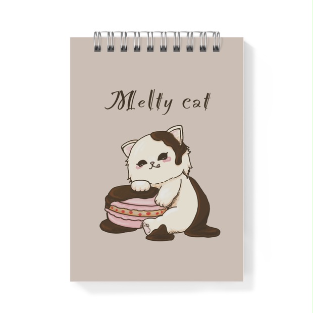メルティーキャット メモ帳A6 - らてこ - BOOTH