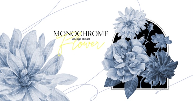 MONOCHROME—Flower— - natsuno-booth - BOOTH