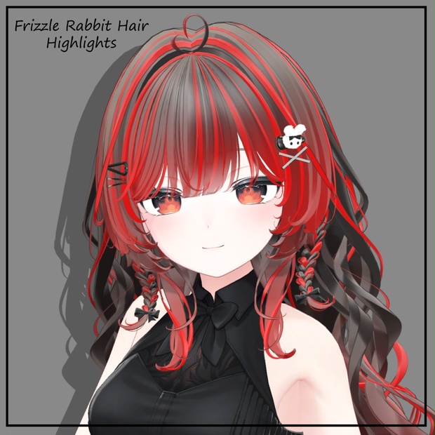 Frizzle Rabbit Hair - ヘアグラデーション Texture Mask for Highlights - vivienne ...