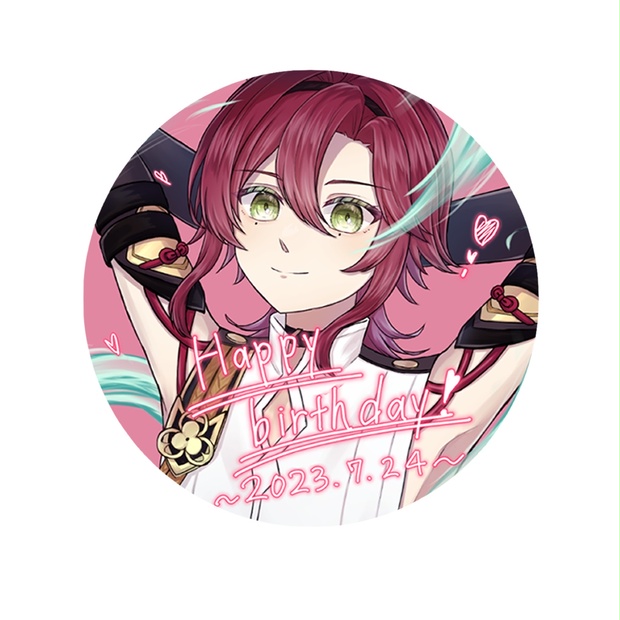 缶バッジ(鹿野院平蔵) - (ru)noa - BOOTH