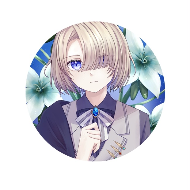 缶バッジ(フレミネ青) - (ru)noa - BOOTH