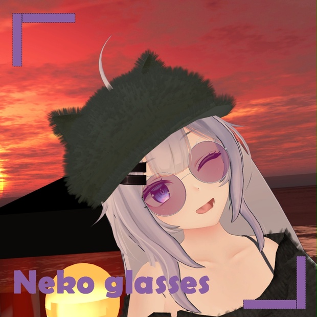 【VRchat】Neko Glasses - sugger_shop - BOOTH