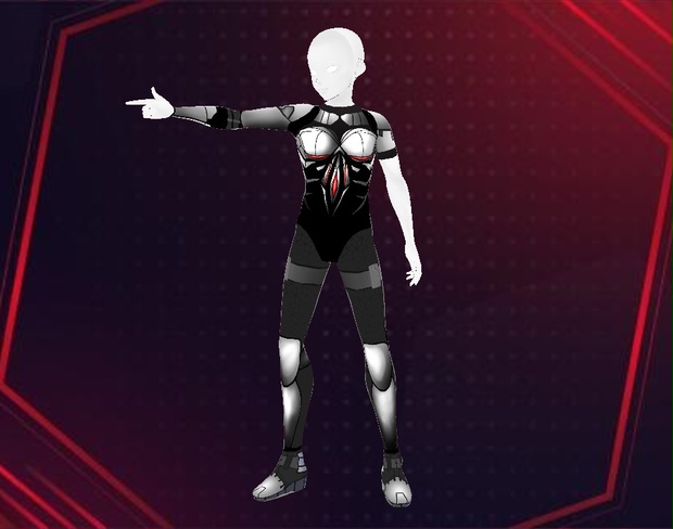 [VRoid] Cyborg Body Suit - Cake Custom - BOOTH