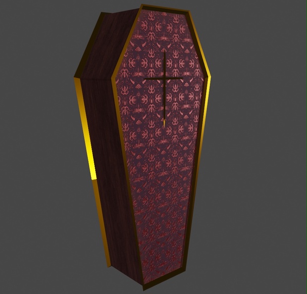 Free Halloween Coffin - OBJ + textures - Darvulia - BOOTH