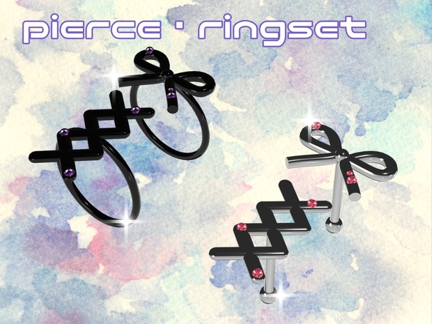 【VRChat向け】Pierce Ringset - sprout - BOOTH