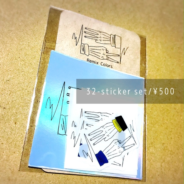 32-sticker set - remix-colors - BOOTH