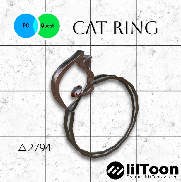 【FREE】Cat Ring - Cor。 studio - BOOTH