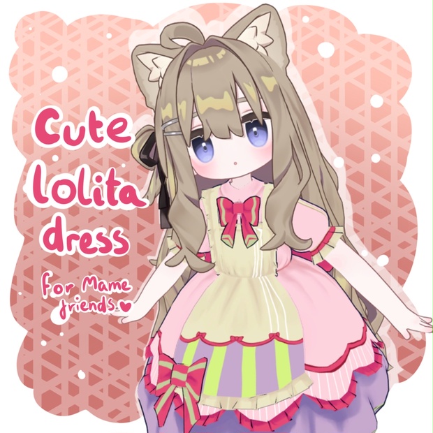 Cute Lolita Dress For Mame friends - silvercherry - BOOTH