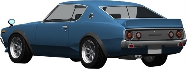 スカイラインGTR背景透明切り抜き画像 1007 - tomrin - BOOTH