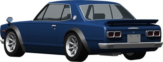 ハコスカGTR背景透明切り抜き画像 1007 - tomrin - BOOTH