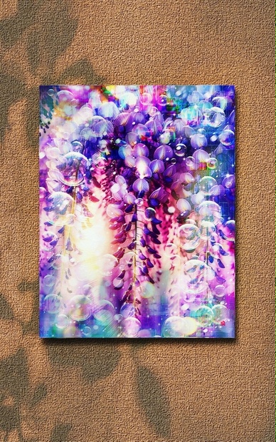 a-2218 紫光幻影 Blossoms of Enlightenment キャンバス アート - F6 - gallerygai - BOOTH