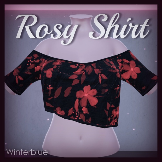 Rosy Shirt [VRChat | Commercial Use] - winterblue - BOOTH