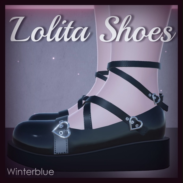 Lolita Shoes [VRChat | Commercial Use] - winterblue - BOOTH