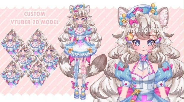 Custom Premium Live2D Vtuber Model Commission Anime Character for VTube ...