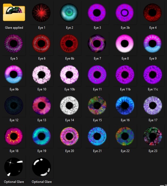 Eye textures for VRChat models - MewsSnep - BOOTH