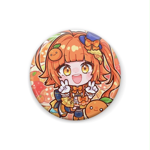 【Idol】Chibi orange badge - Oren-chan shop! - BOOTH