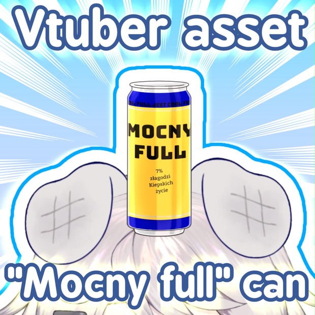 Vtuber asset "Mocny full" can - 2poko2 - BOOTH