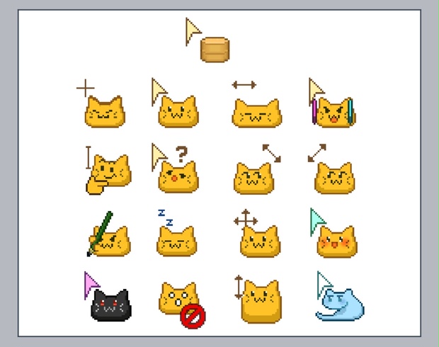 にゃんぷっぷーマウスカーソル/マウスポインター - ひとくち味見亭 - BOOTH