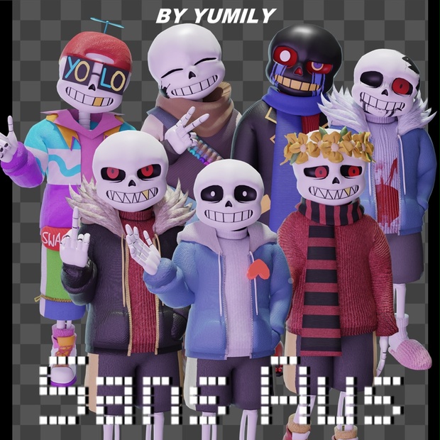 Sans Aus undertale (PC/QUEST+GOGOLOCO) - yumily16 - BOOTH